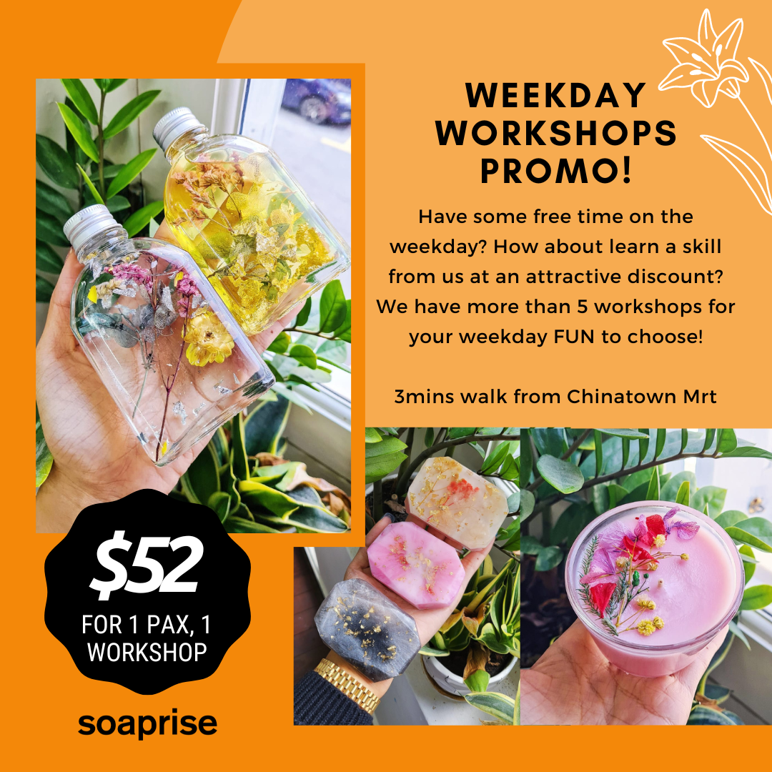 Weekday Workshops Promo - Soaprise